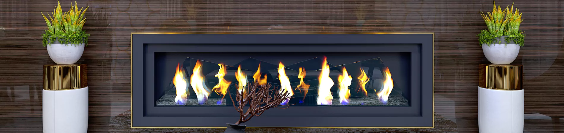 Multi-Color Fireplace Installation Burke Centre, VA | Vibrant Color ...